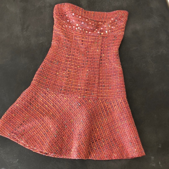 bebe | Dresses | Little Tweed Strapless Dress | Poshmark
